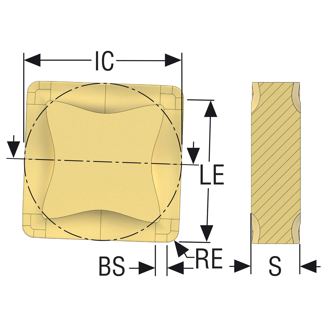 Seco Tools 02567219 | 0.625" Inscribed Circle Diameter x 0.047" Radius ...