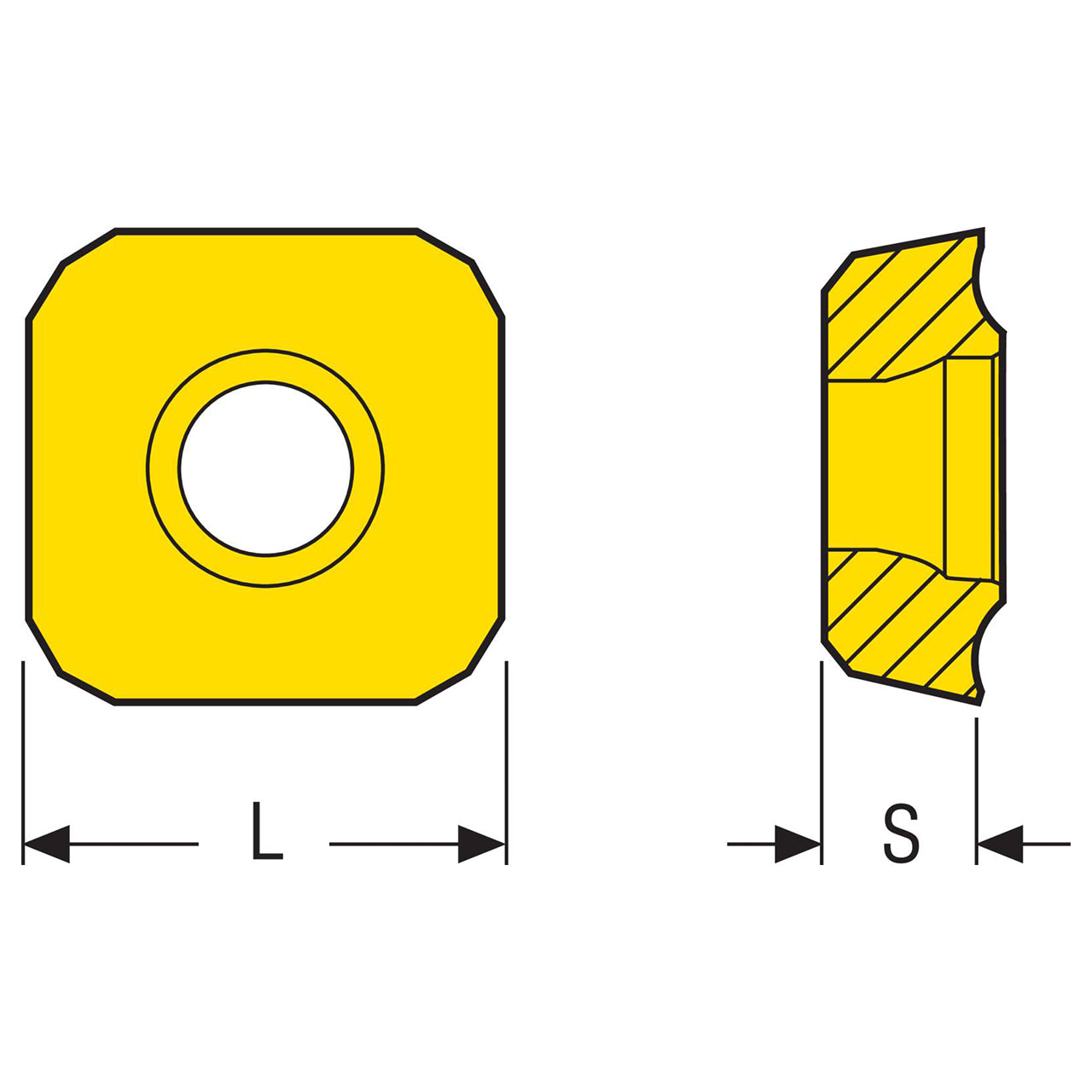 Seco Tools 02807370 | 0.375" Inscribed Circle Diameter x 0.125" Thickn ...