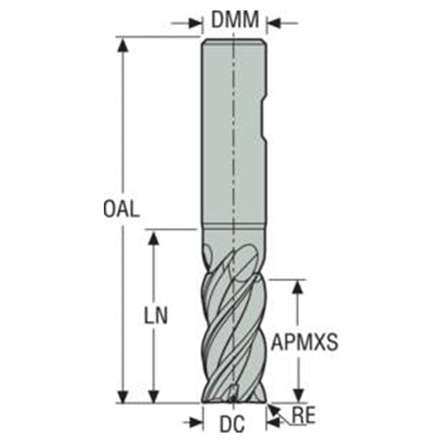 Seco Tools 02810143 | 16.00mm Diameter x 16.00mm Shank x 0.50mm Radius ...