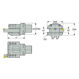 Seco Tools 03142944 | C8-ASHS-122-25JETI Modular Tool Holding System A ...