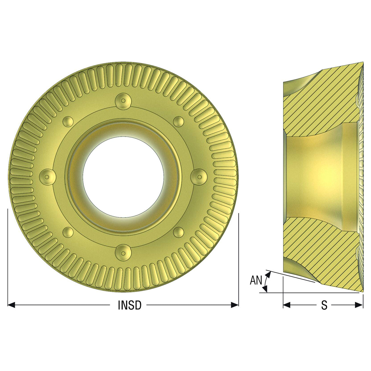 Seco Tools 03280044 | 0.630" Inscribed Circle Diameter x 0.315" Radius ...