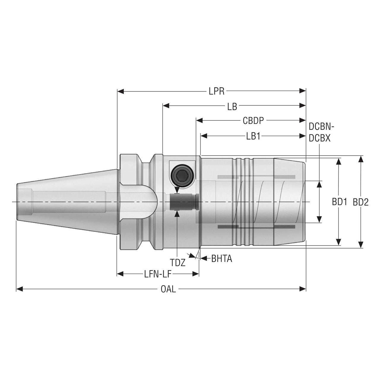 Seco Tools 10137138 | BT30TFAD-HCR12-069 42.00mm Body Diameter x 1.260 ...