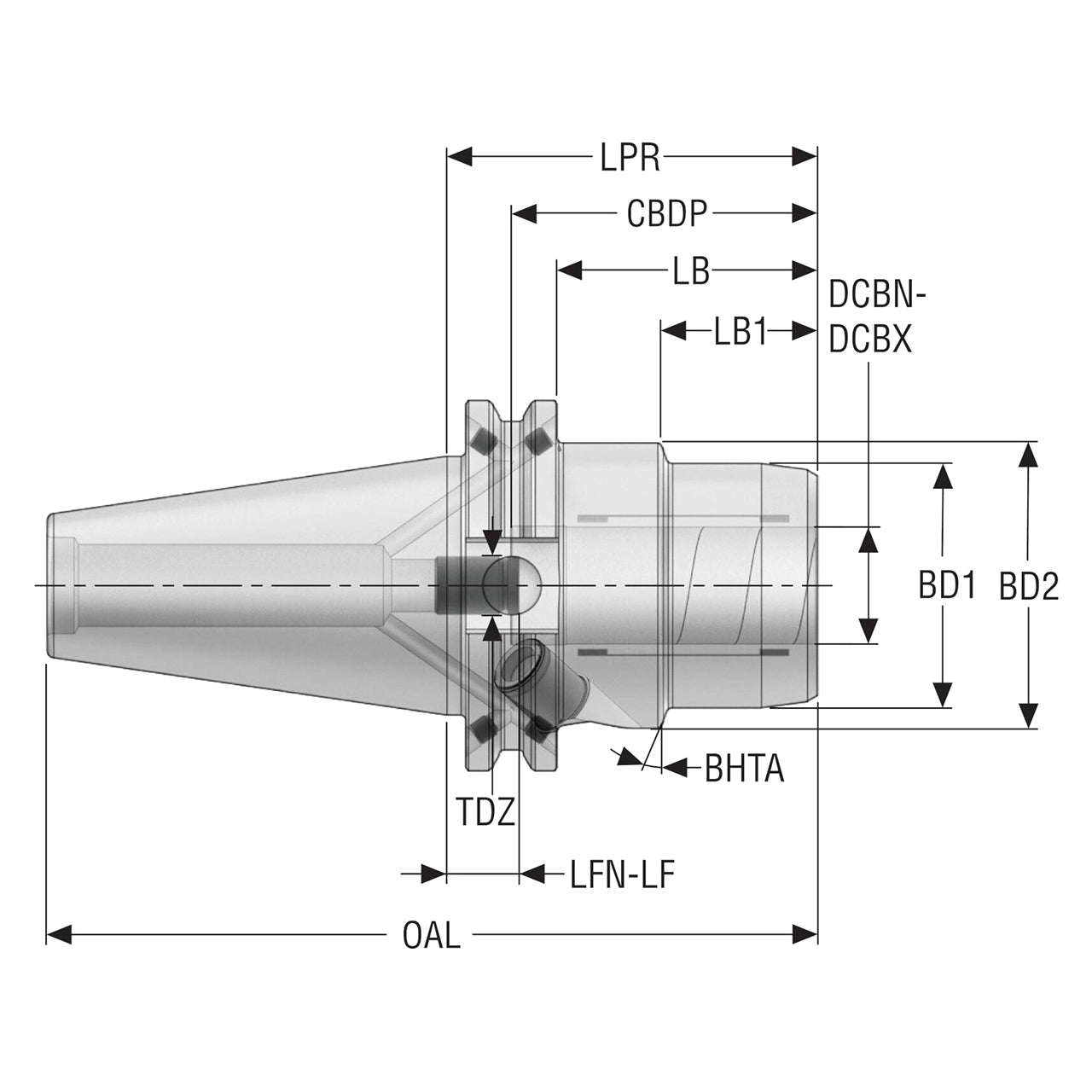 Seco Tools 10137281 | CAT40ADB-HC06-063 26.00mm Body Diameter x 0.967 ...